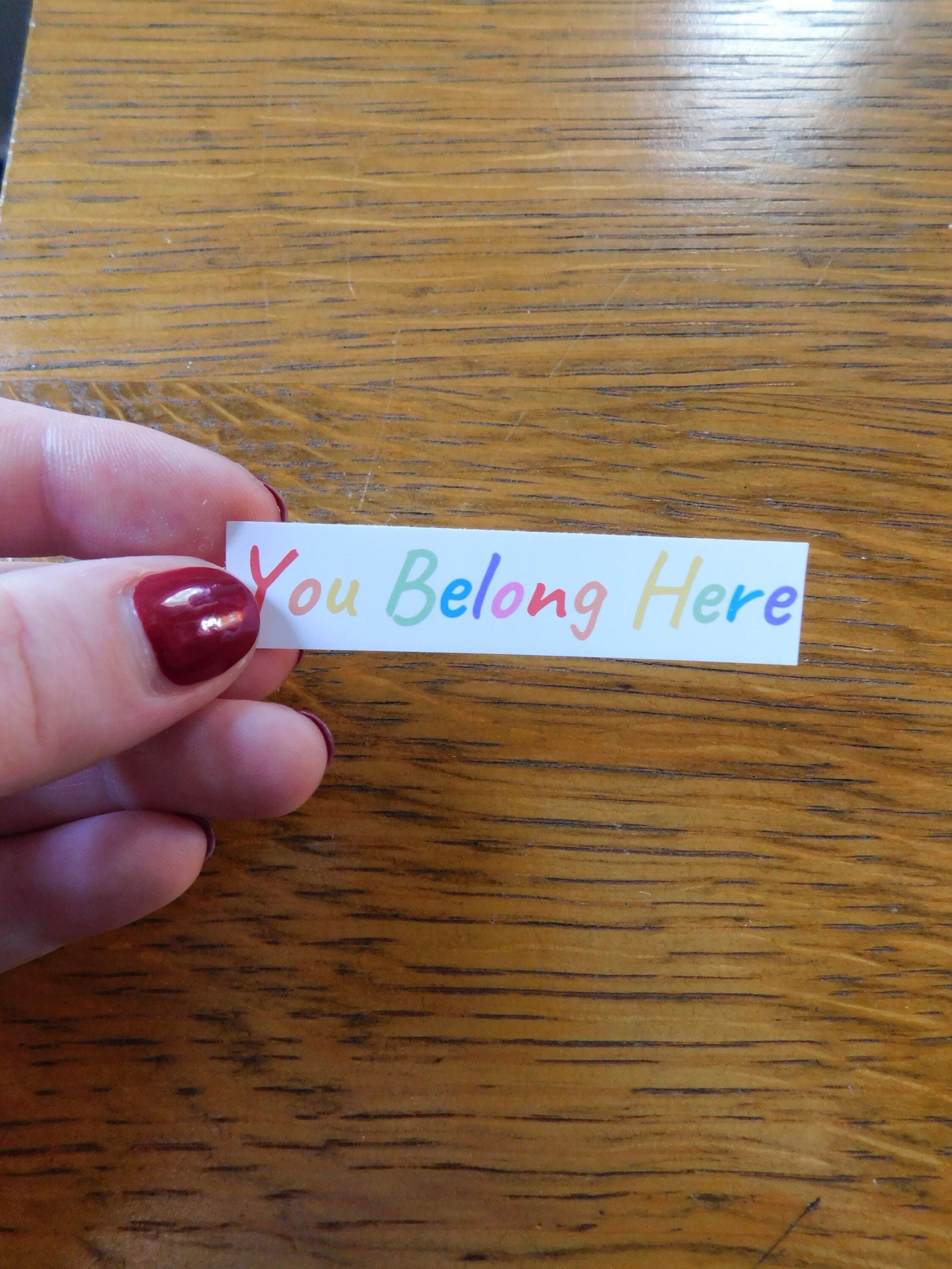 You Belong Here Sticker - Etsy