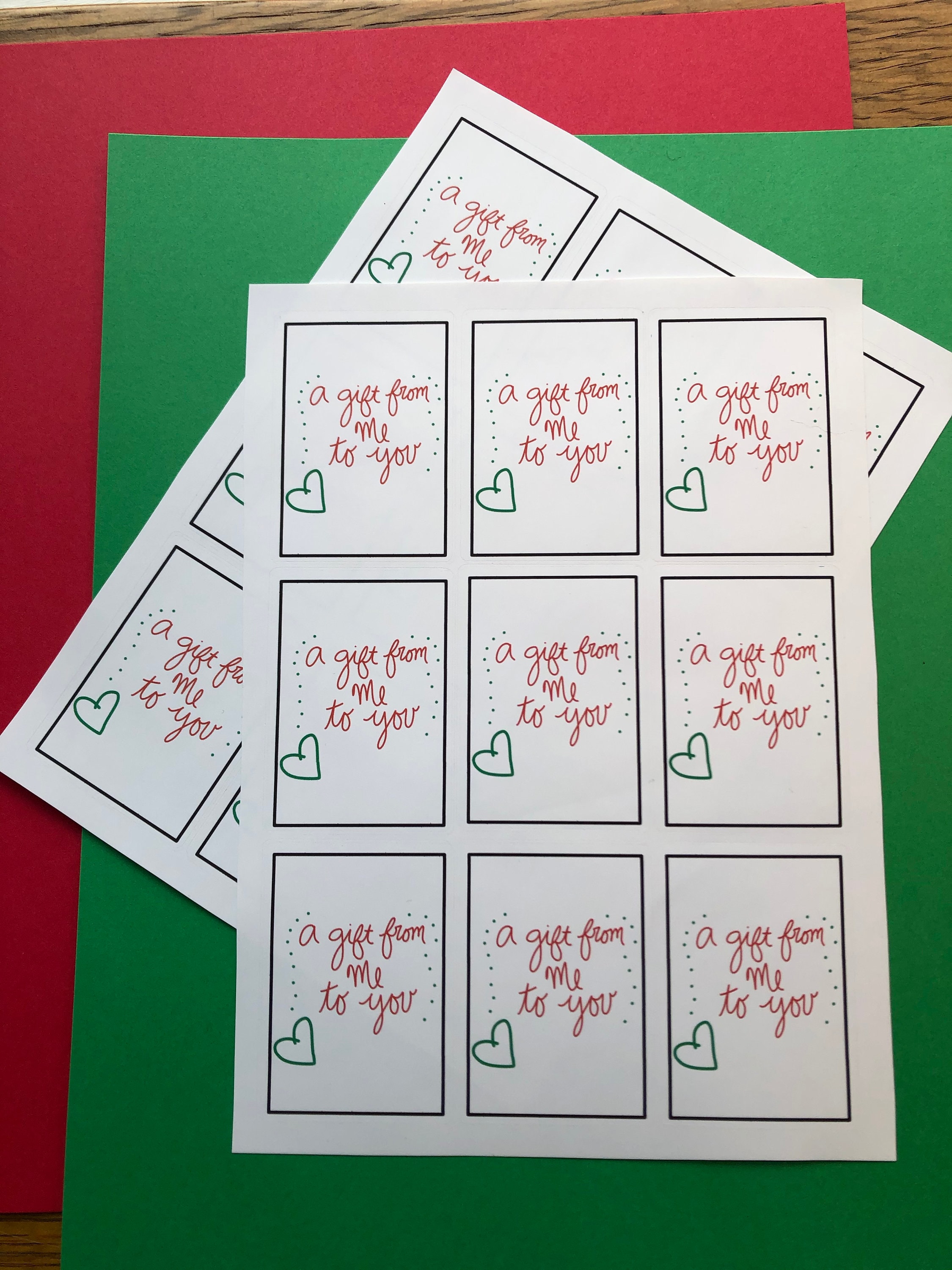 CUSTOM Gift Tag Sheets - Etsy