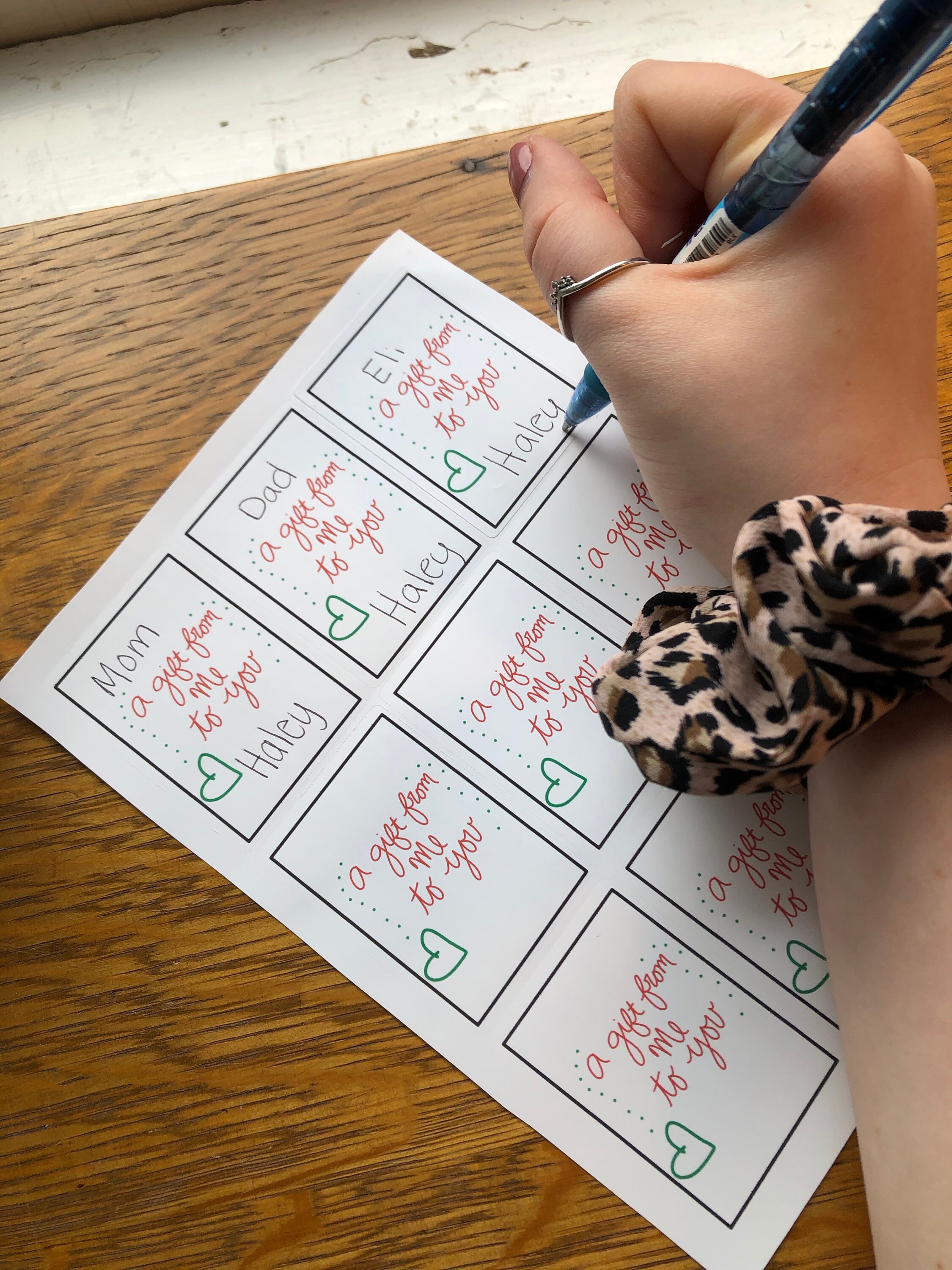 CUSTOM Gift Tag Sheets - Etsy