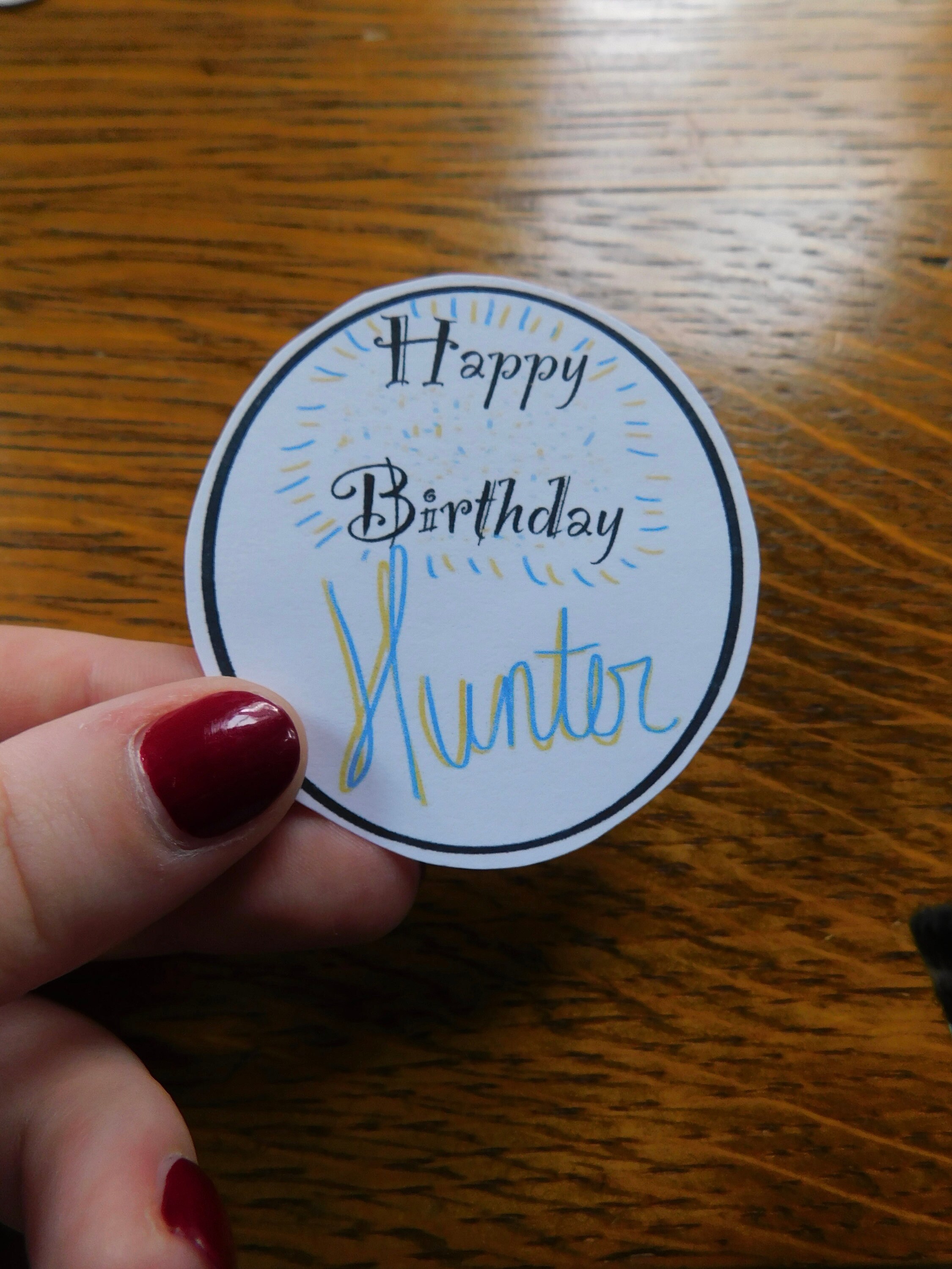 CUSTOM Birthday Stickers - Etsy