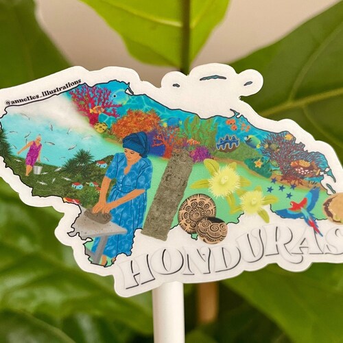 Honduras Sticker Flag MF for Laptop Book Fridge Guitar - Etsy