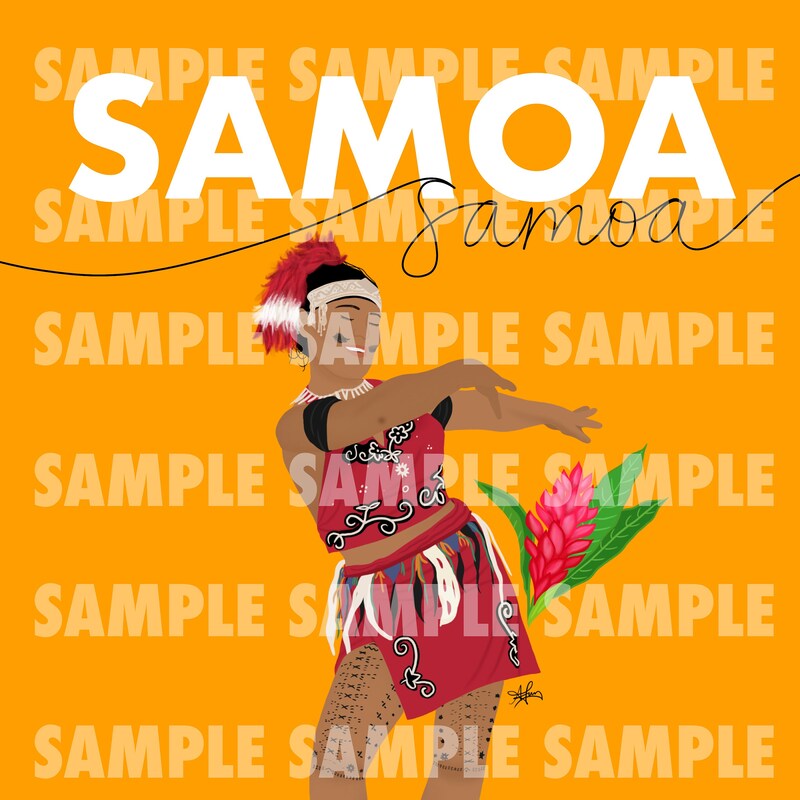 Samoan Drawing - Etsy