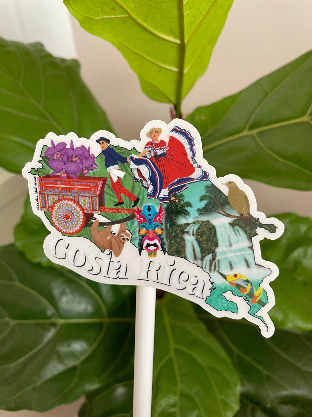 NEW Costa Rica Sticker - Etsy