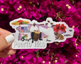 Puerto Rico Sticker Pack - Etsy