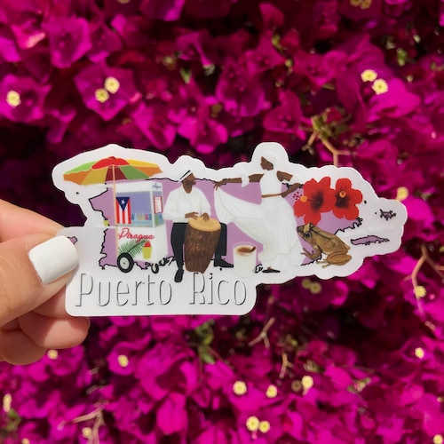 Puerto Rico Sticker Puerto Rico Decal Multiple Sizes - Etsy