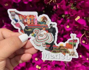 Mexico Map Sticker - Etsy