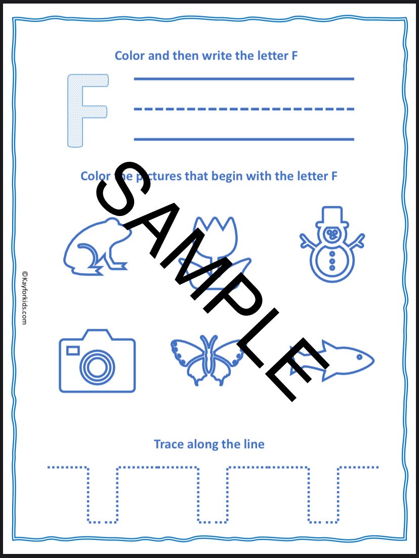 Pre-k and Kindergarten Printable Alphabet Workbook - Etsy