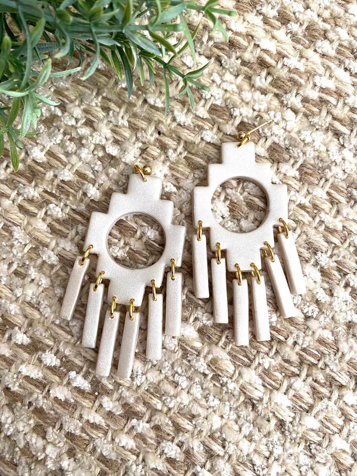 The Aztec Clay Earring Aztec Earrings Polymer Clay Earrings | Etsy