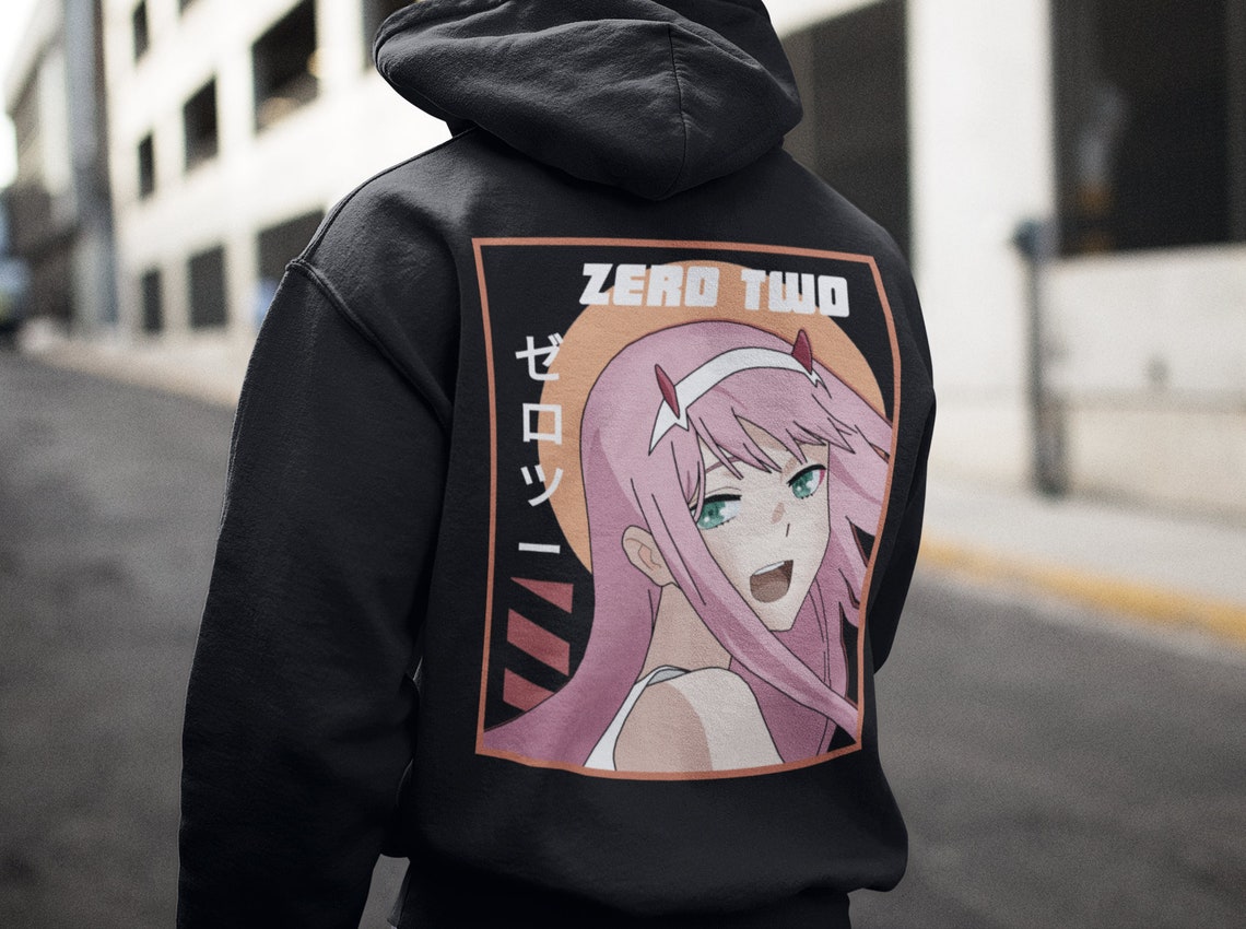 Zero Two Hoodie Darling in the Franxx Sweatshirt Anime | Etsy