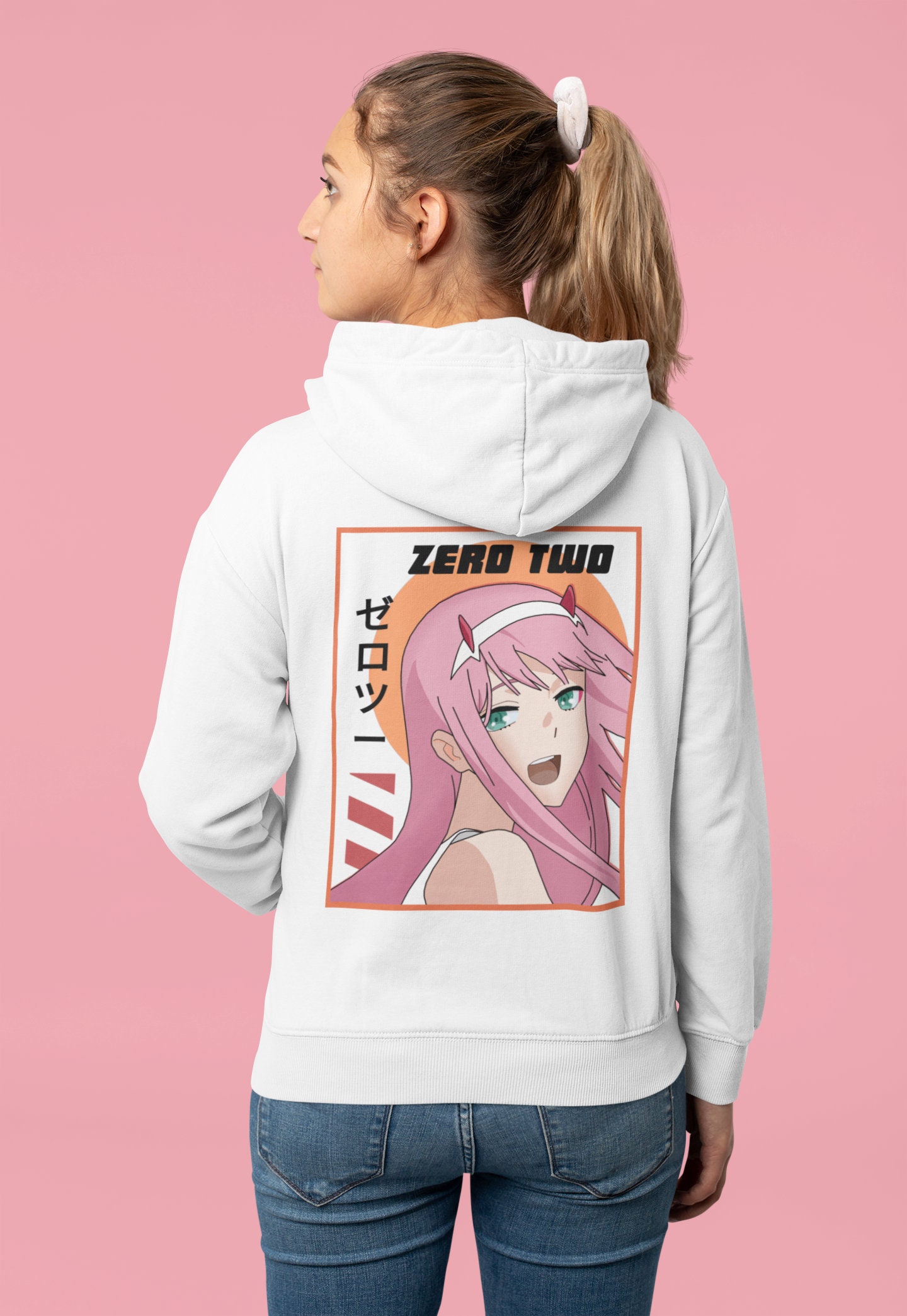 Zero Two Hoodie Darling in the Franxx Sweatshirt Anime | Etsy