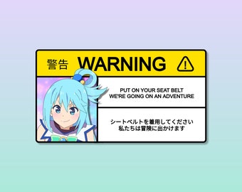 Paper & Party Supplies Aqua Full Body Konosuba Useless Goddess Anime ...