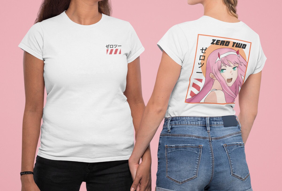 Zero Two Shirt Darling in the Franxx T-shirt Anime Tee Gift | Etsy