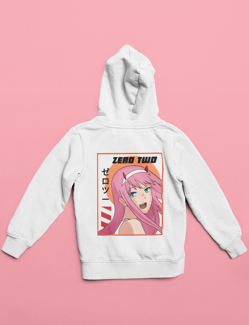 Zero Two Hoodie Darling in the Franxx Sweatshirt Anime | Etsy