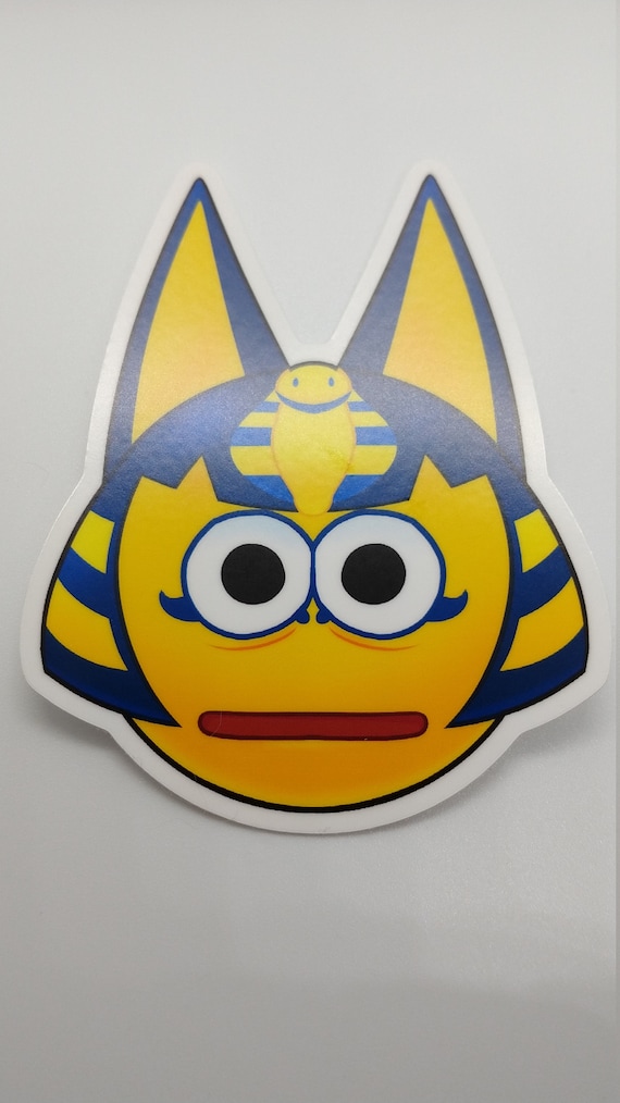 Cursed Ankha Vinyl Sticker | Etsy