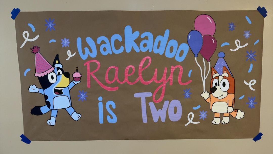 Custom Bluey Banner - Etsy