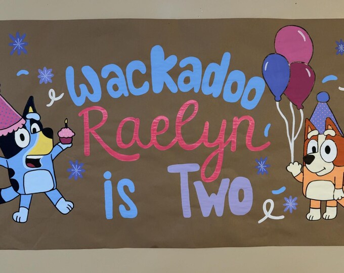 Custom Bluey Banner - Etsy