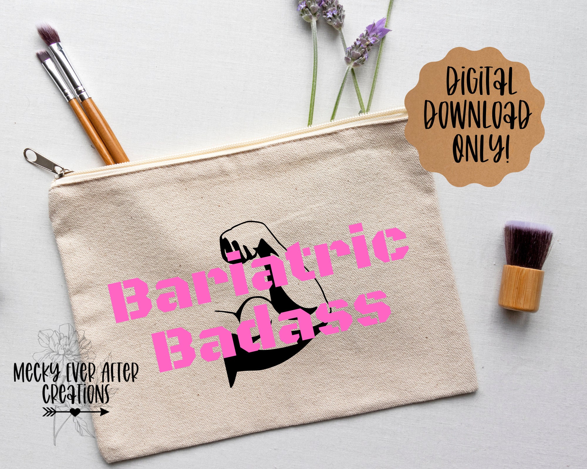 Bariatric Surgery Design, Gastric Bypass Cut File, Bariatric Badass SVG ...