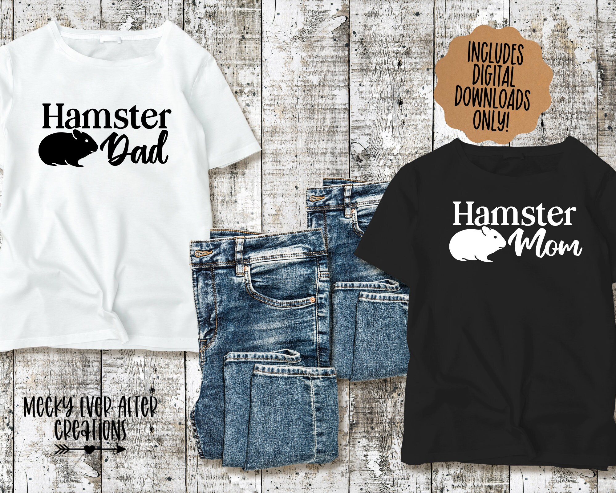 Hamster Mom SVG, Hamster Dad Cut File, Hamster Lover Gift, Hamster ...