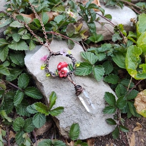 Fairycore Crystal Wreath Pendant/angel Aura Crystal Quartz Stone ...