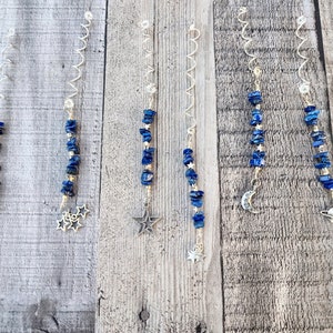 Blue Crystal Gemstone Hair Twist/galaxy Hair Twist/celestial /lapis ...