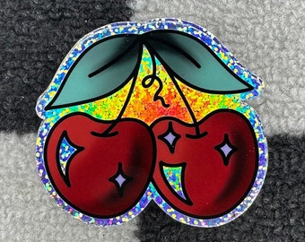Cherry Bomb Tattoo Art Design Full Color Vinyl Decal for Car, Macbook ...