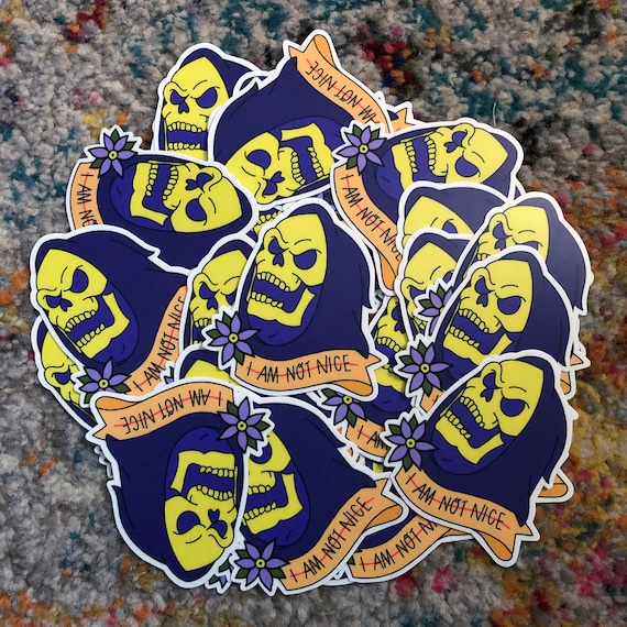 Stickers 100% Waterproof Skeletor Vinyl Sticker Paper etna.com.pe