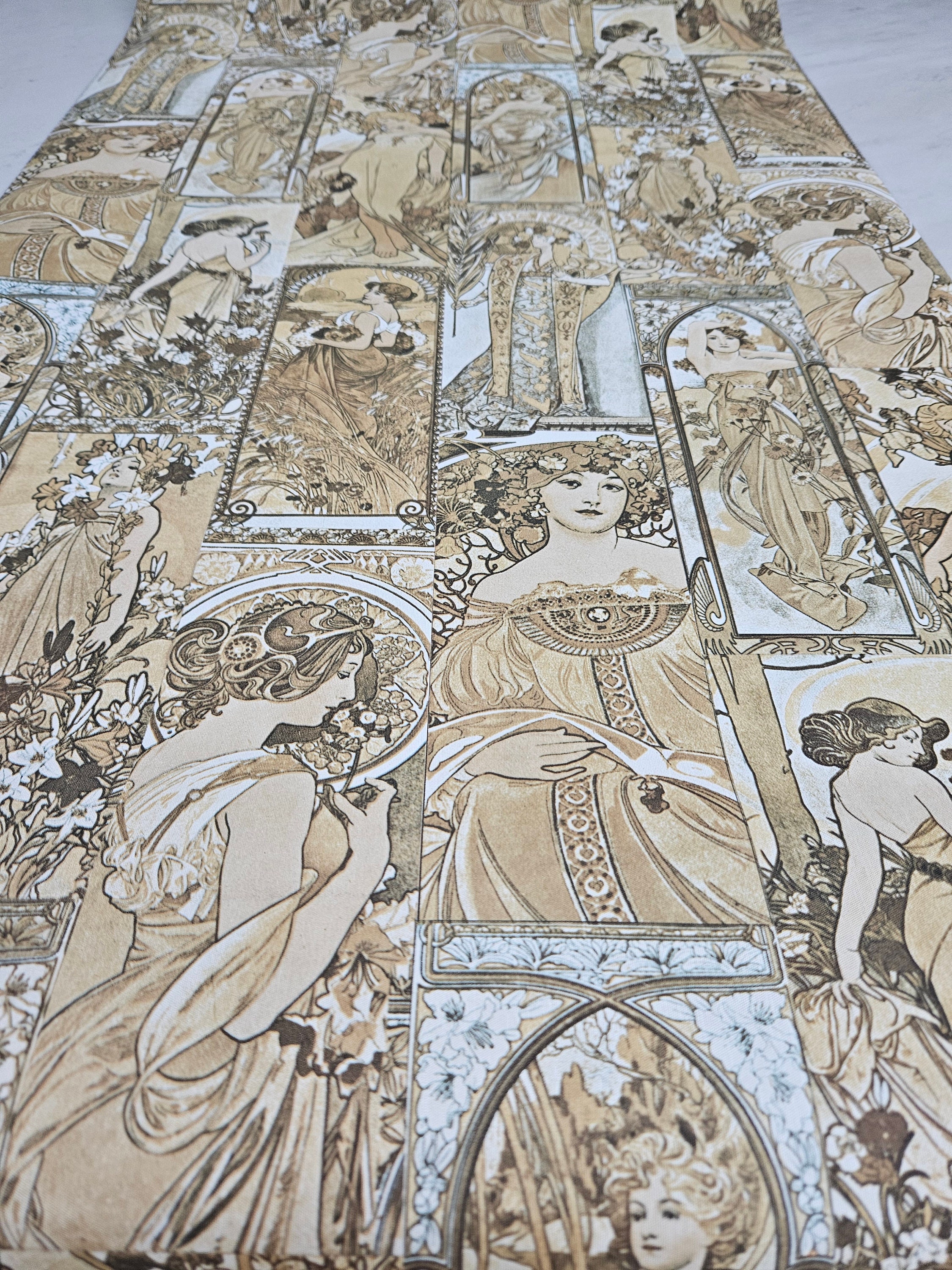 1970s Alphonse Mucha Design Sarah Bernhardt Wallpaper - Etsy