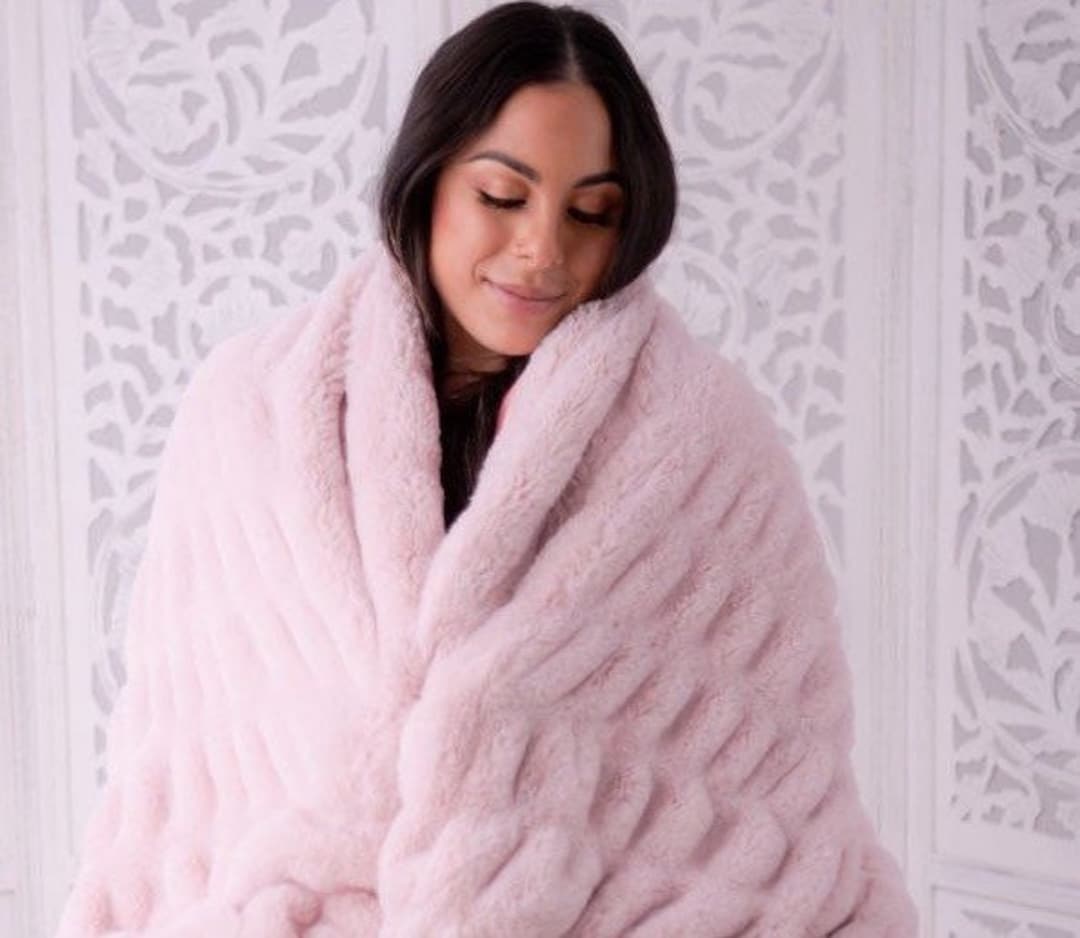 Cozy Luxe Throw Blanket | Elegant Mother’s Day, Birthday, Bridal Shower ...