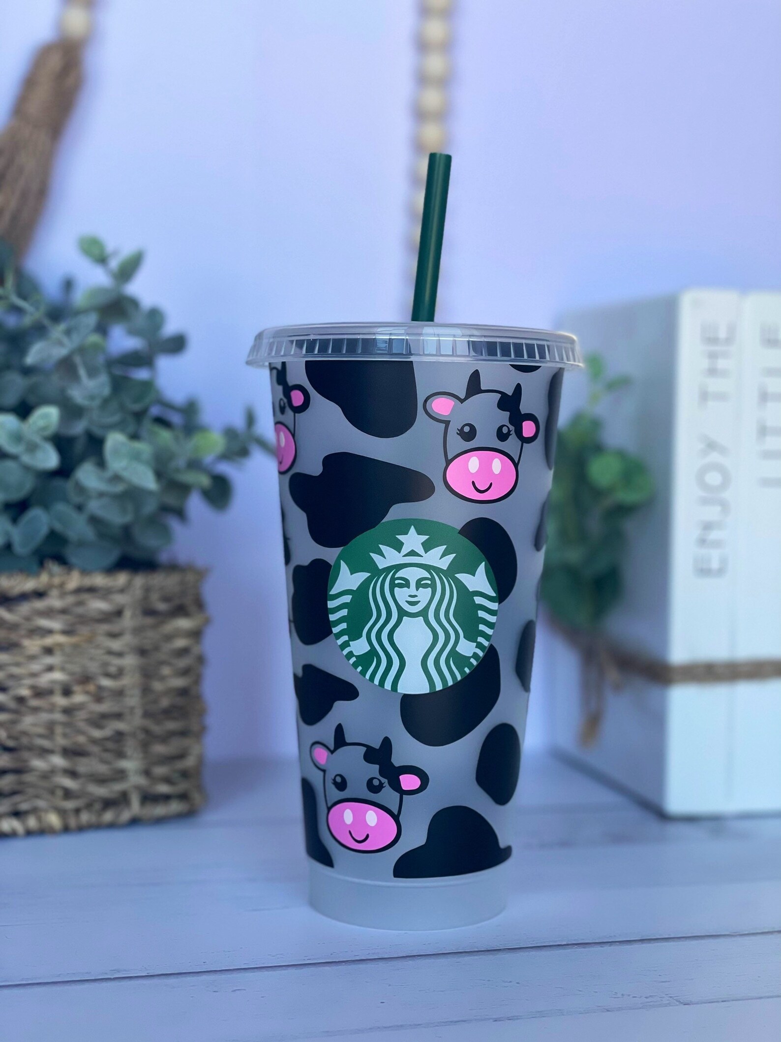 Starbucks Cow Print Cup - Etsy