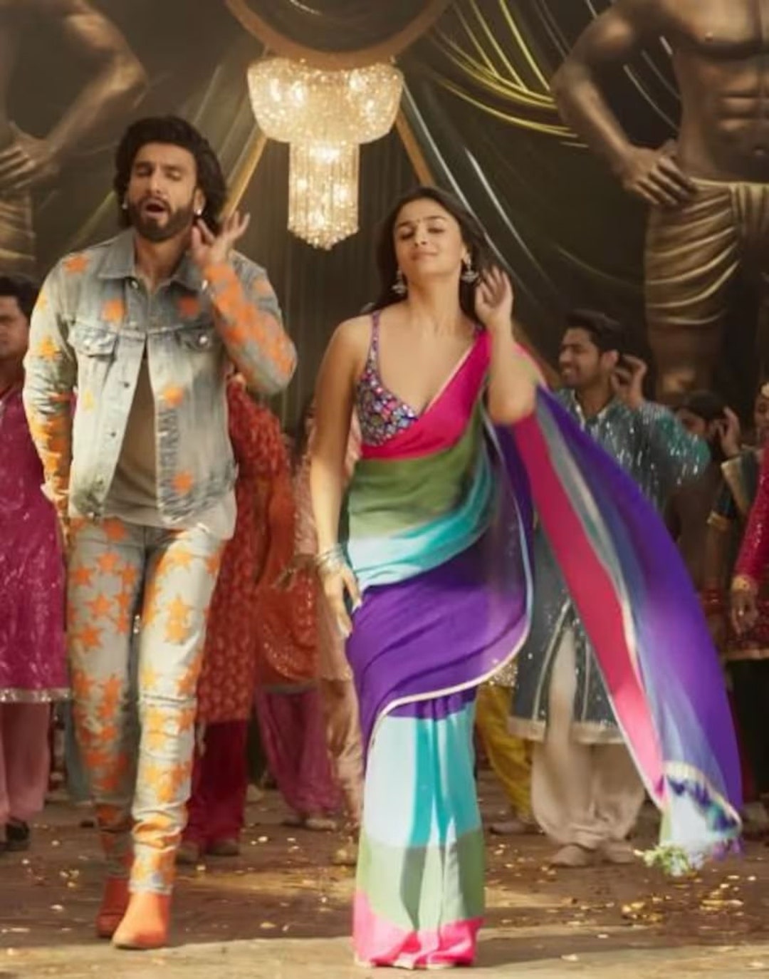 Alia Bhatt Saree,roki and Rani Movie Saree,georgette Saree With Havy ...