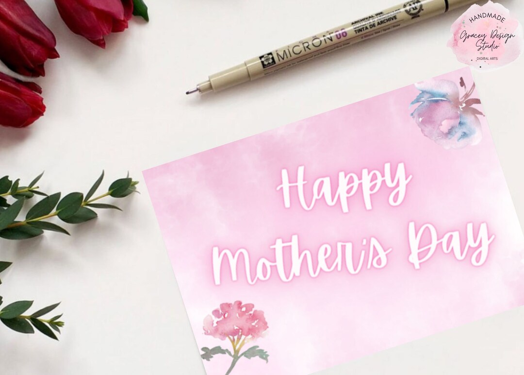 Digital Mother's Day Cards, Printable Mother's Day Cards, 5x7 Mother's ...