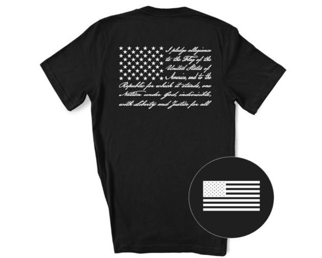 USA Pledge of Allegiance Shirt - Etsy