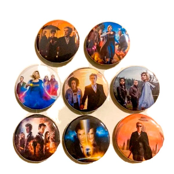 Doctor Who Buttons - Etsy