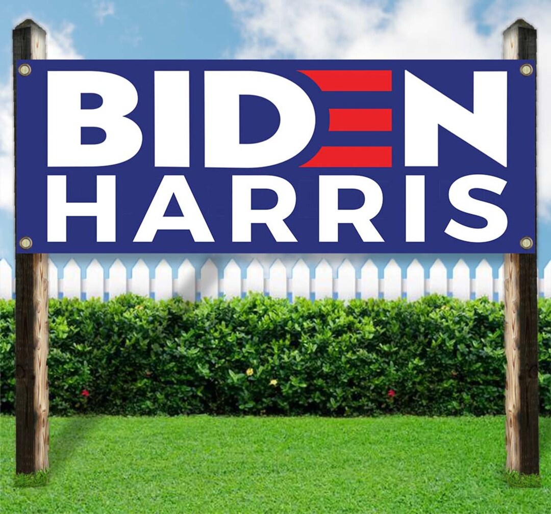 Biden Harris Banner, 13 Oz Premium Heavy Weight Vinyl Banner With Metal ...