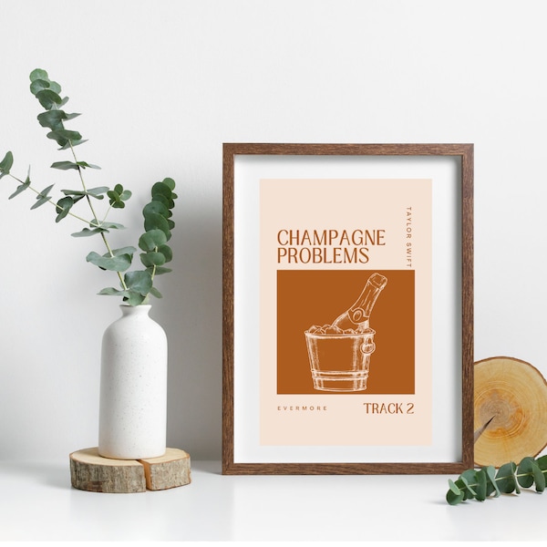 Champagne Problems Taylor Poster - Etsy