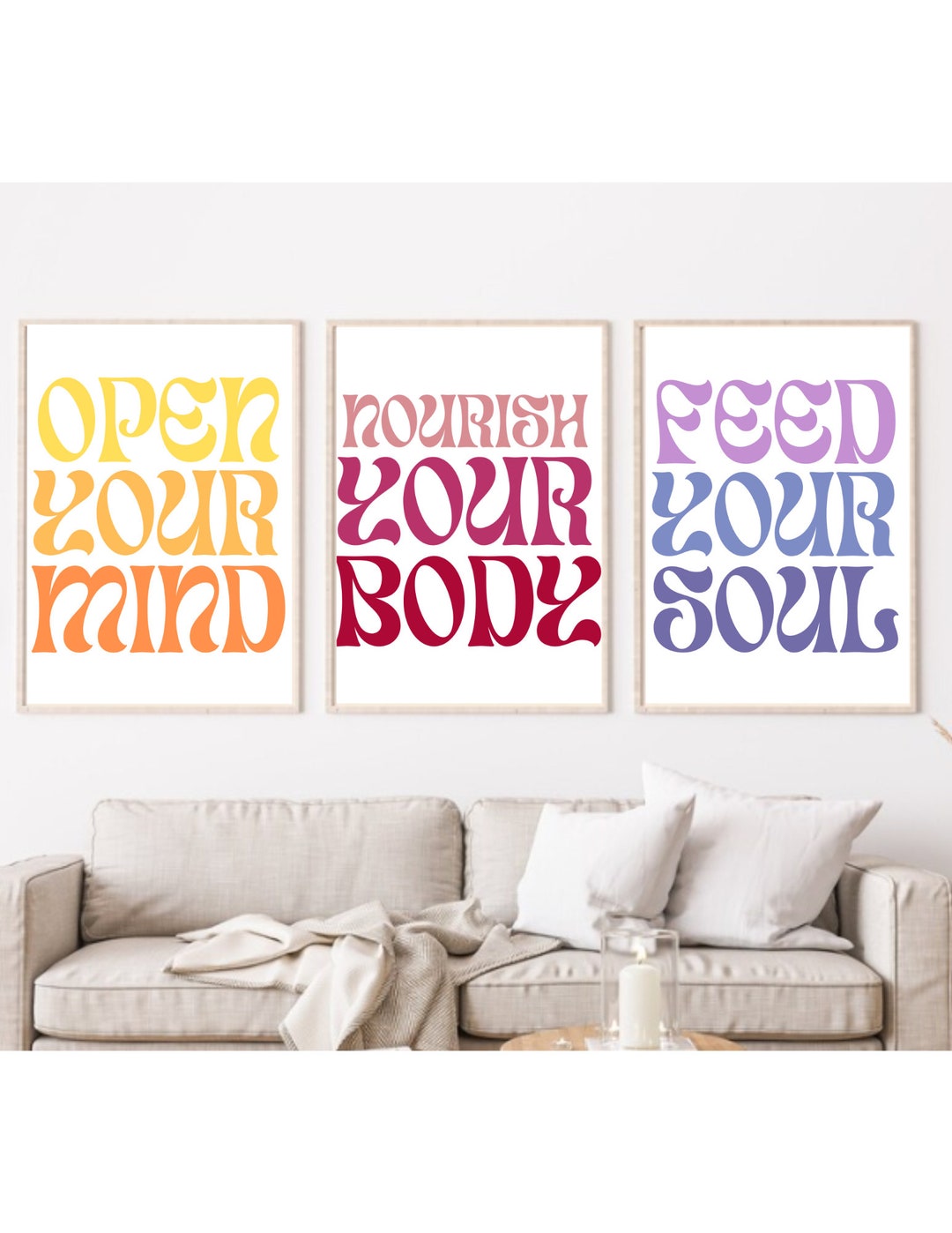 Mind Body Soul Variety Poster Pack 8.5 X11 Inch Instant Download - Etsy