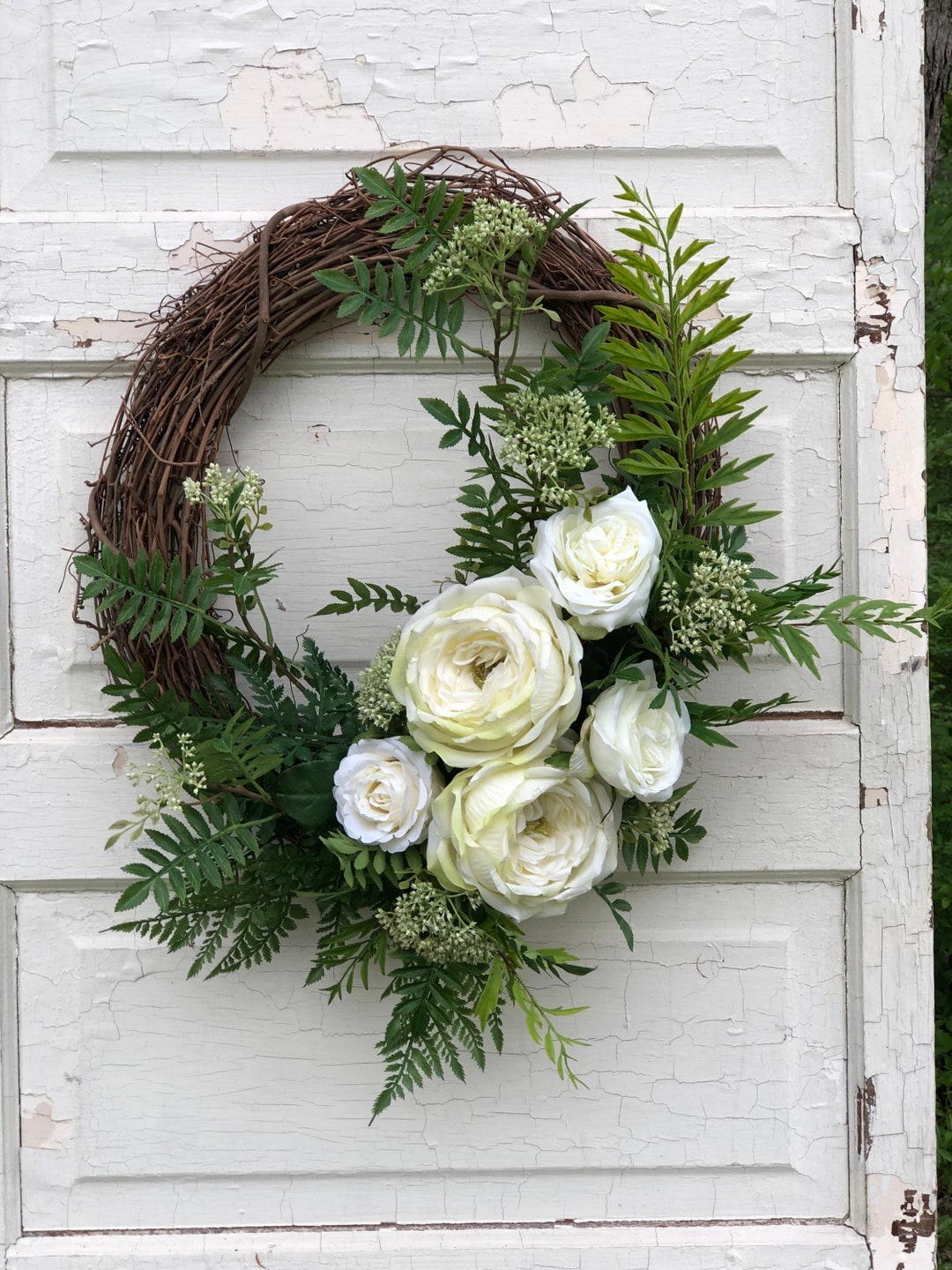 Elegant Wreath for Front Door,luxury Front Door Summer Wreath, Everyday ...