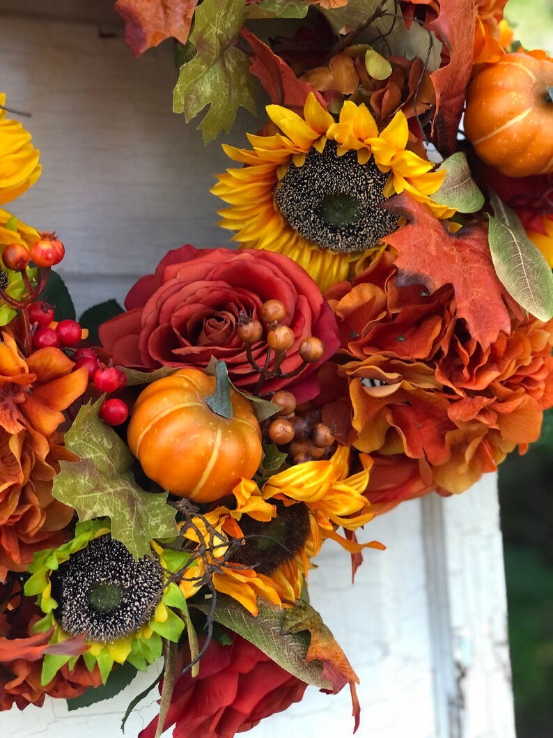 Elegant Autumn Wreath for Front Door Luxury High End Fall - Etsy