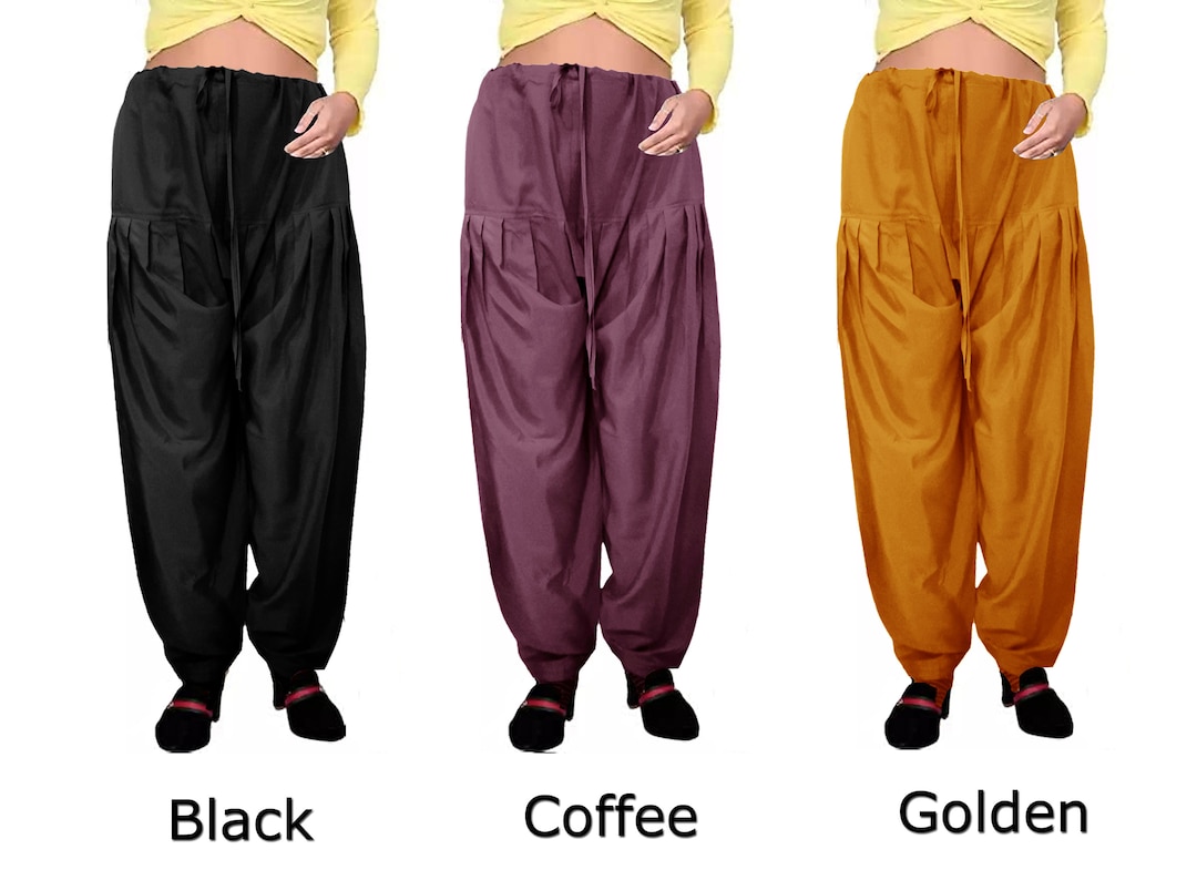 Women’s Comfortable Ethnic Harem Trouser Indian Pants Dress Salwar ...