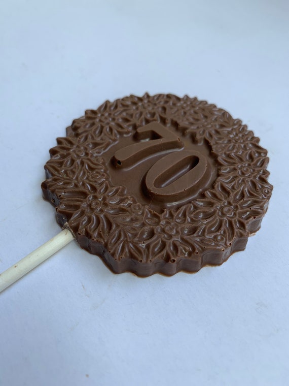 30 70th Birthday Chocolate Pops Chocolate 70th Suckers | Etsy