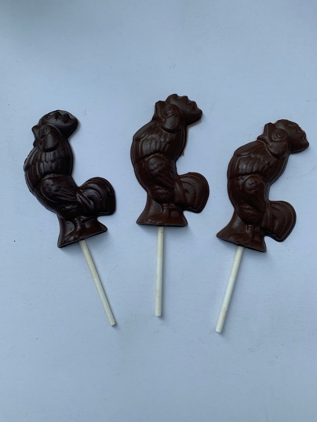 12 Chocolate Rooster Chocolate Suckers Chocolate Rooster Candy - Etsy
