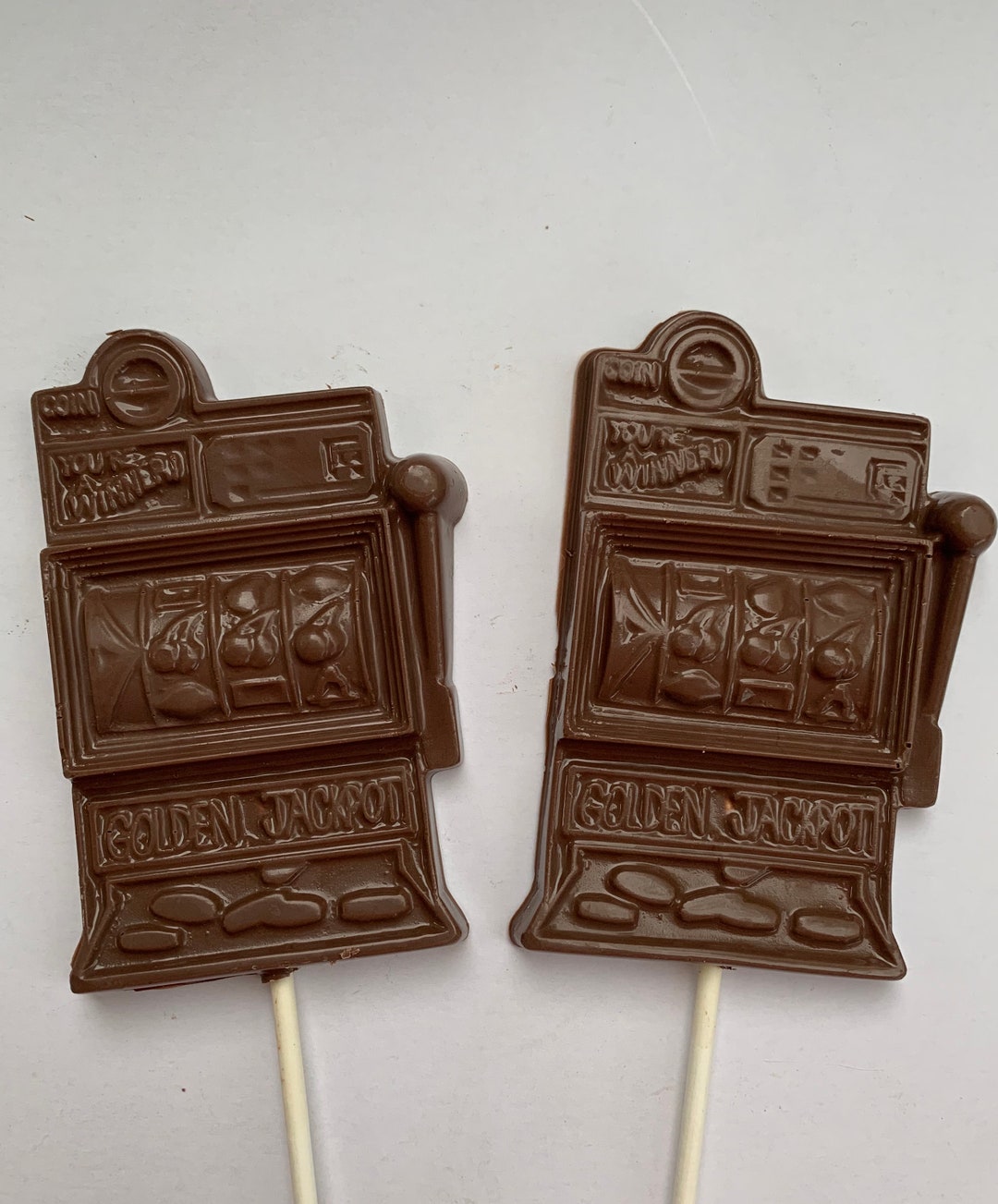 12 Chocolate Slot Machine Pops Chocolate Slot Machine Suckers Chocolate ...