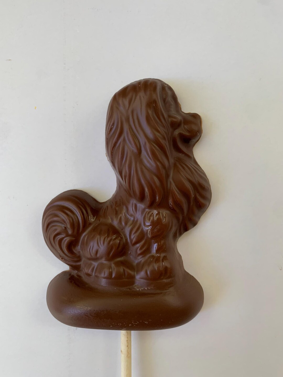 10 Chocolate Pekingese Chocolate Suckers Chocolate Pekingese Candy ...