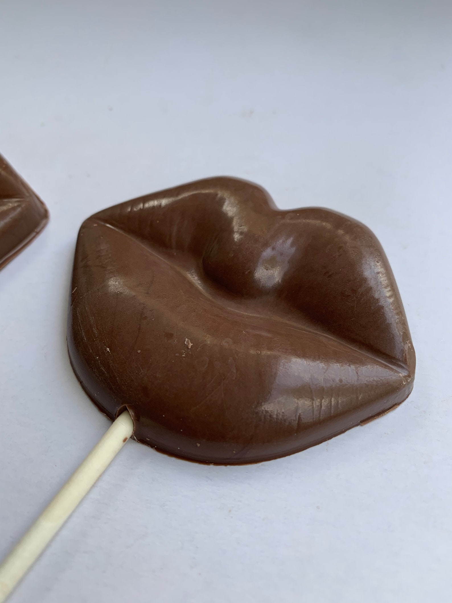 12 Chocolate lips chocolate suckers chocolate lips candy lips | Etsy