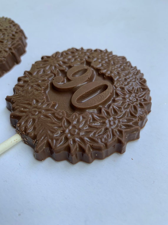 30 90th Birthday Chocolate Pops Chocolate 90th Suckers | Etsy