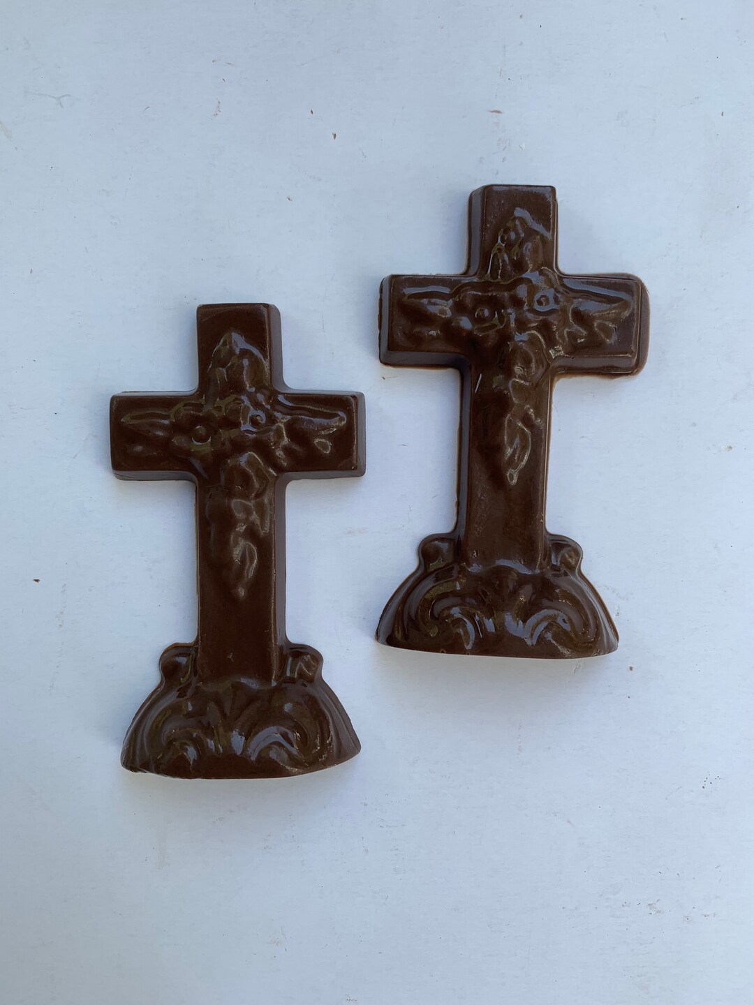 10 Chocolate Standing Cross Chocolate Cross Candy - Etsy