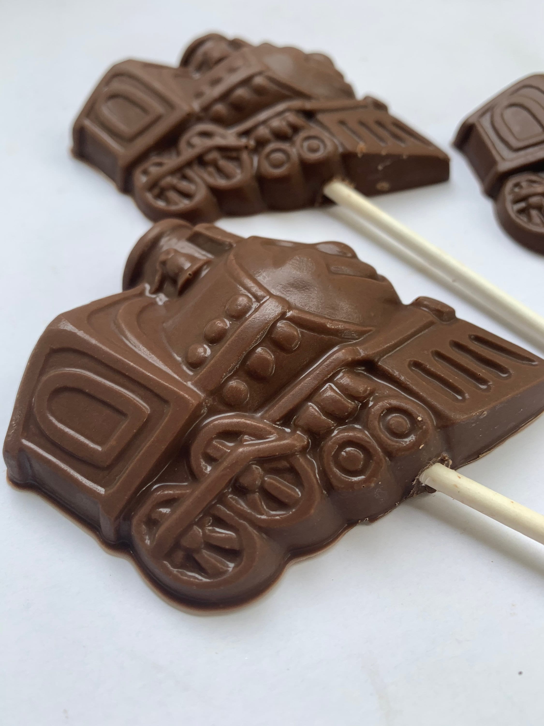 12 Train chocolate suckers chocolate train candy train pops | Etsy