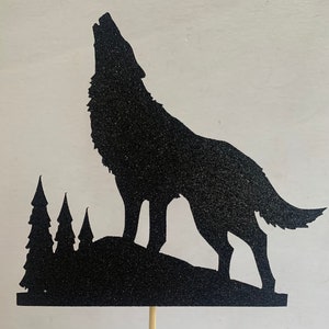 Howling Wolf Cake Topper - Etsy