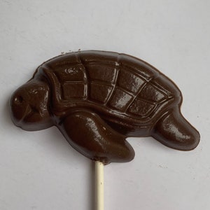 10 Sea Turtle Chocolate Suckers Chocolate Sea Turtle Candy Chocolate ...