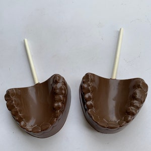 10 Chocolate Teeth Pops Chocolate Suckers Chocolate Teeth Candy Teeth ...